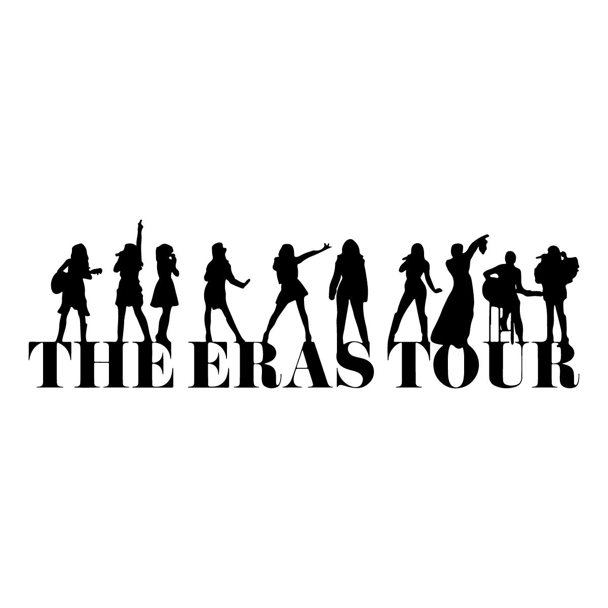 Swiftie The Eras Tour Silhouettes w/ Tour Font SVG & PNG Fil | Inspire ...