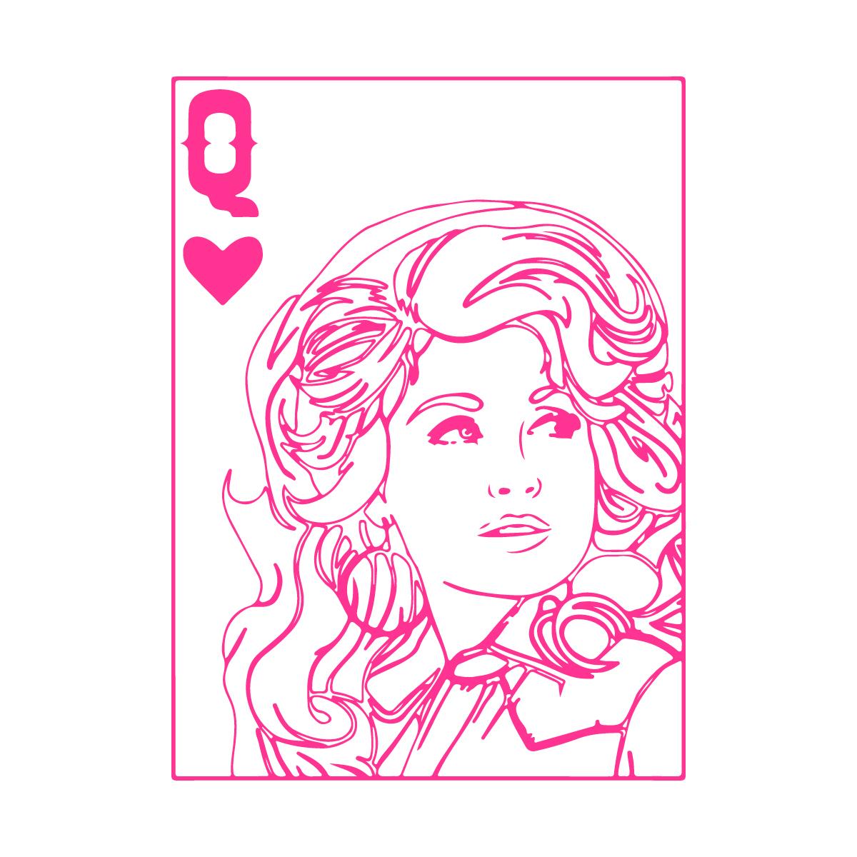 Queen Dolly Parton SVG PNG, Dolly Queen of Hearts SVG, Dolly | Inspire ...