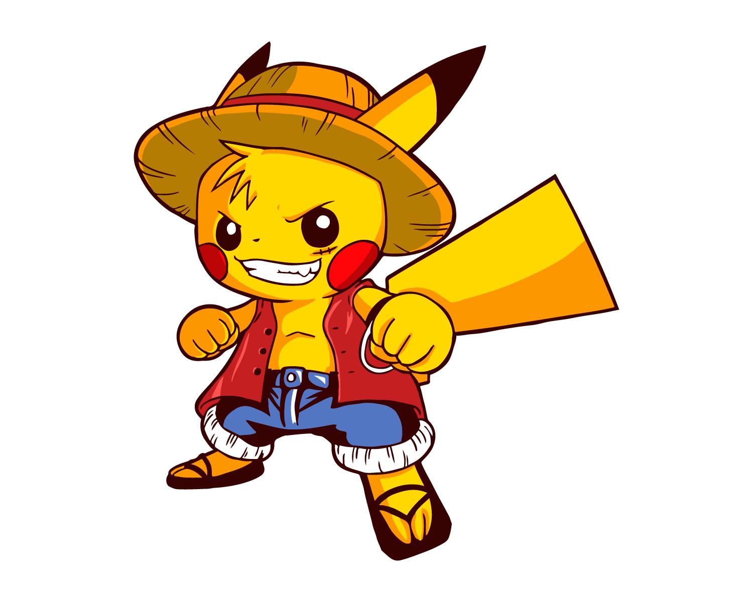 Pikaluffy One Piece Svg Png, Layered Pika One Piece Svg, Pik | Inspire ...