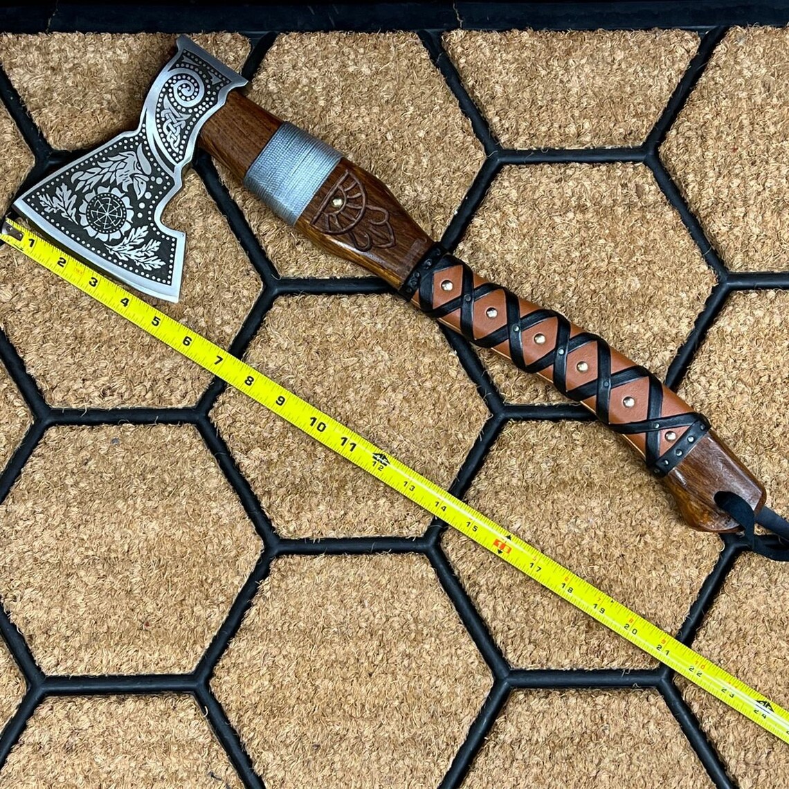Finish Forest Axe,Felling Axe,Hand Forged Axe with leather c - Inspire ...
