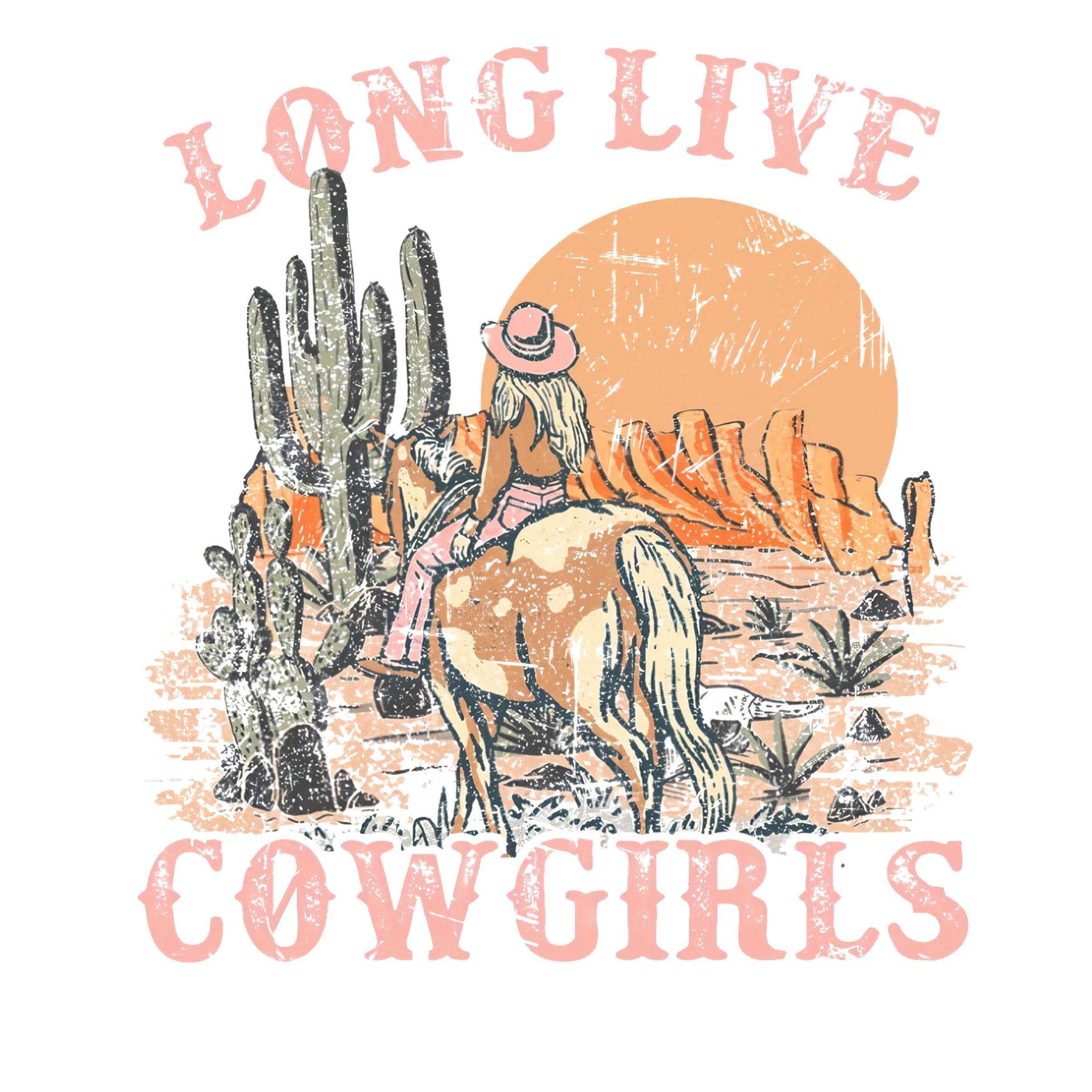 Long Live Cowgirls PNG Digital Download, Western The Cool Gi | Inspire Uplift