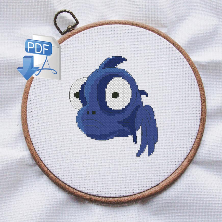 Fish cross stitch pattern Sea cross stitch pattern Marine li | Inspire ...