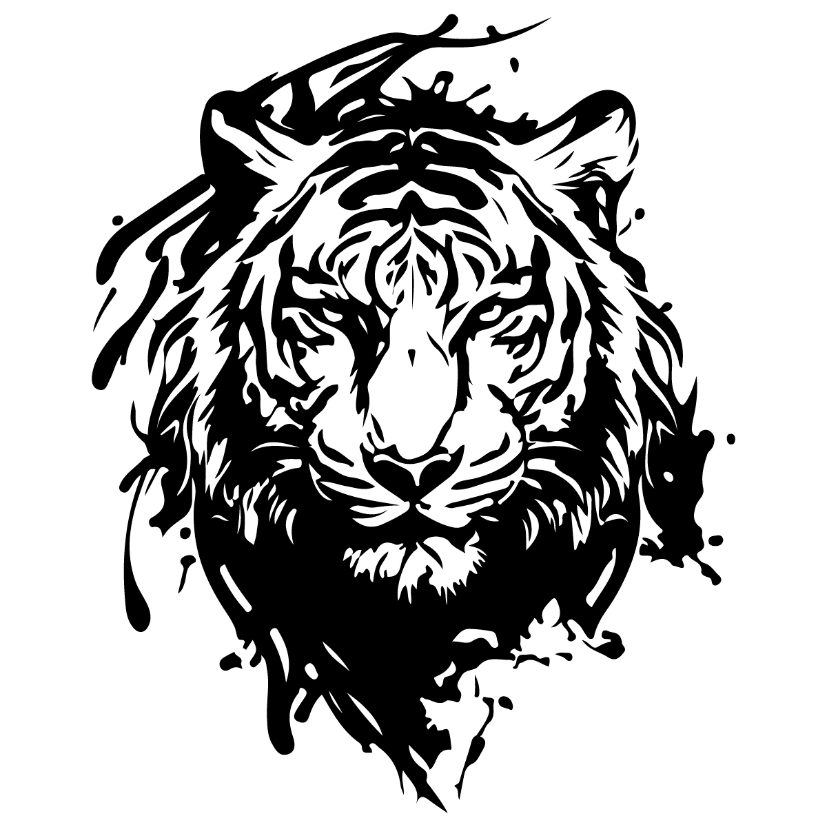 Tiger Svg. Tiger head Svg. Tiger face Svg. Tiger head clipar - Inspire ...
