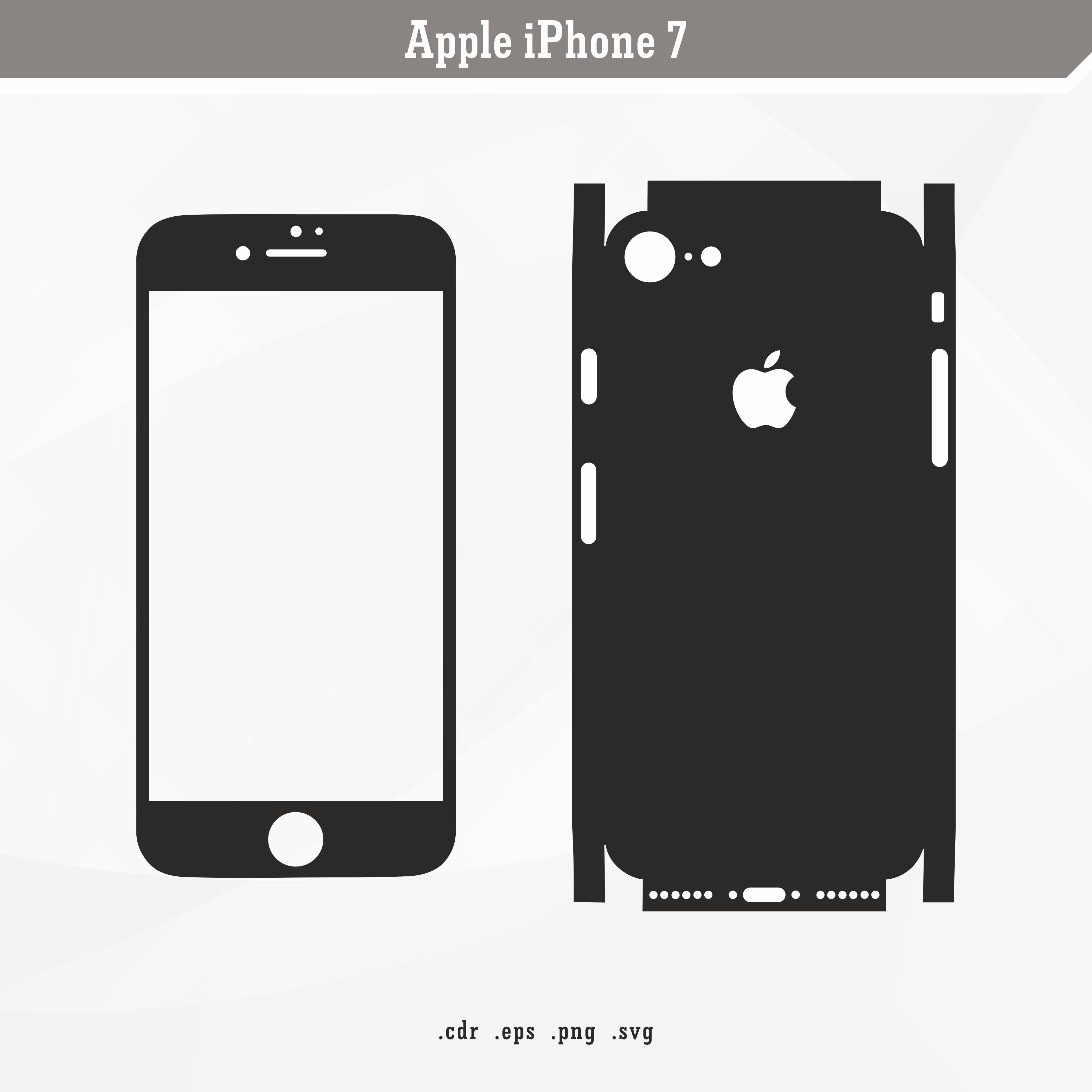 Apple iPhone 7 | SVG Digital Skin Template | Inspire Uplift