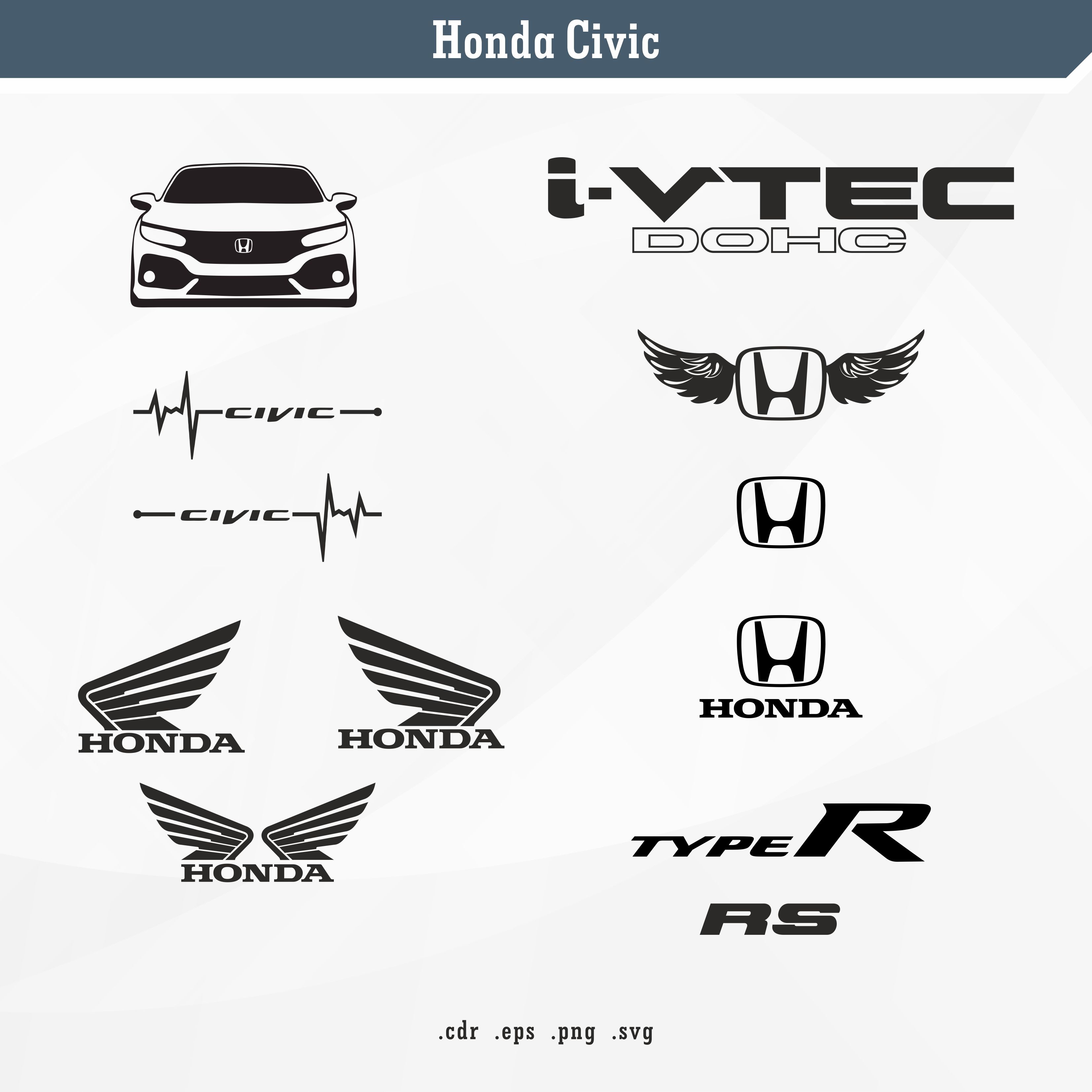 Honda Civic | SVG Digital Vector | Inspire Uplift