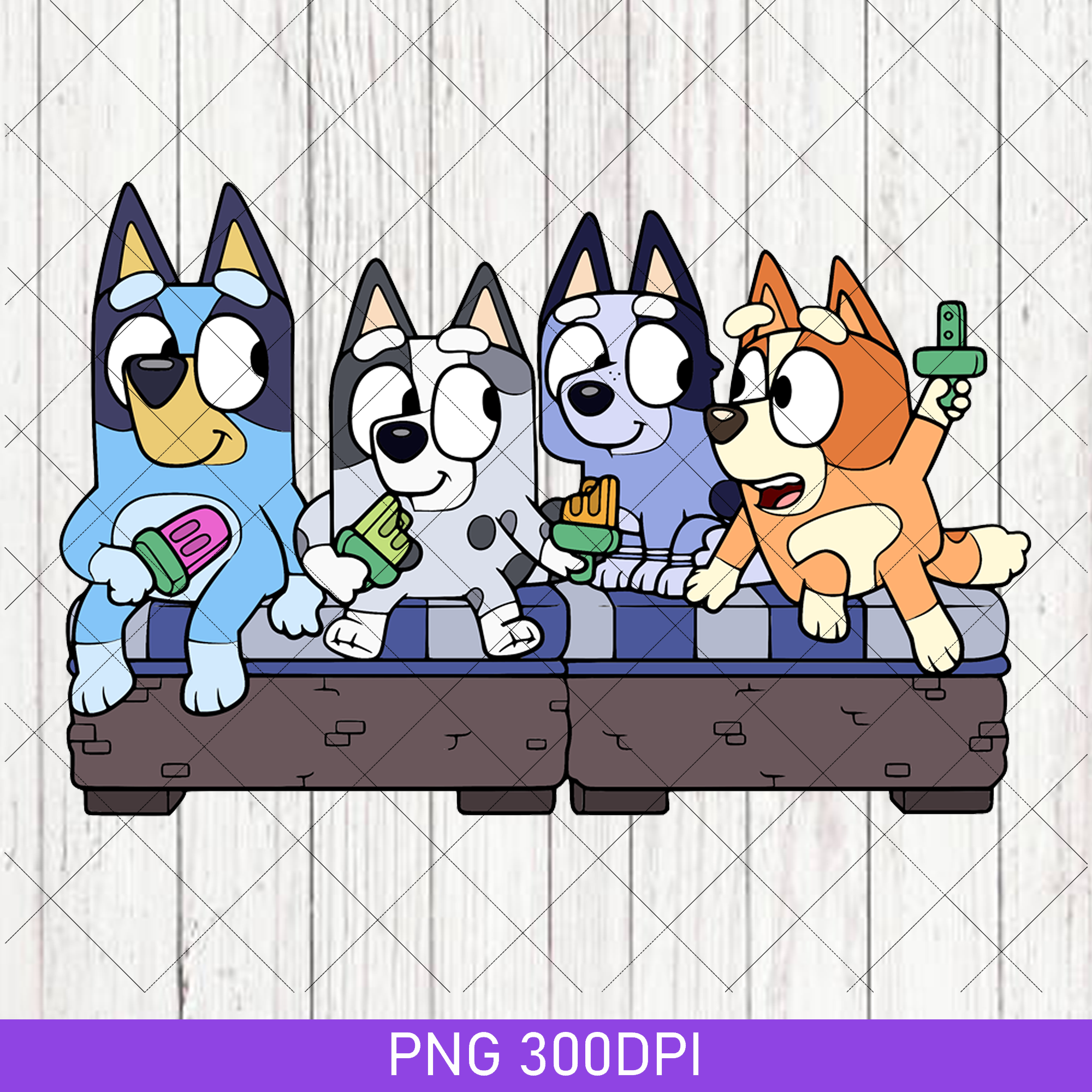 Retro Bluey Family PNG, Bluey Mom PNG, Bluey Dad PNG, Bluey - Inspire ...