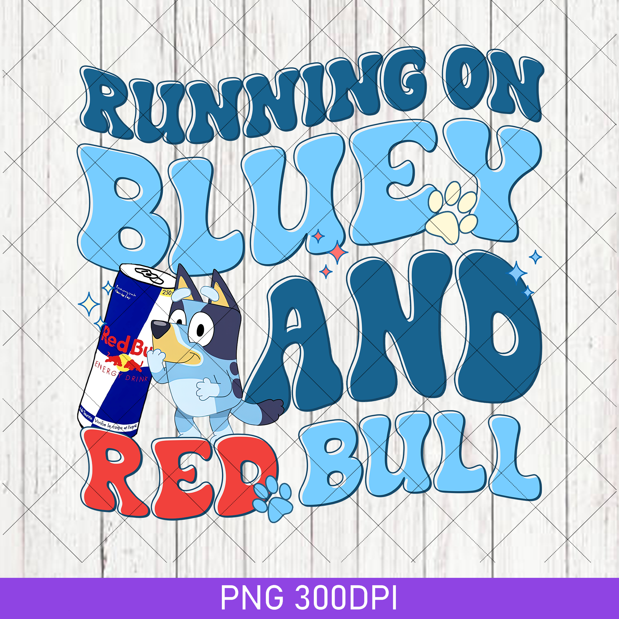 Funny Running on Bluey and Iced Coffee PNG, Bluey Bingo Birt | Inspire ...
