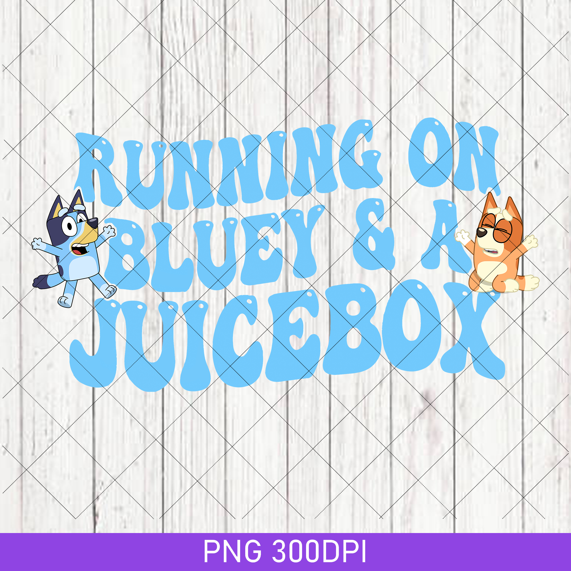 Running On Bluey And Iced Coffee PNG, Running On Bluey PNG, - Inspire ...