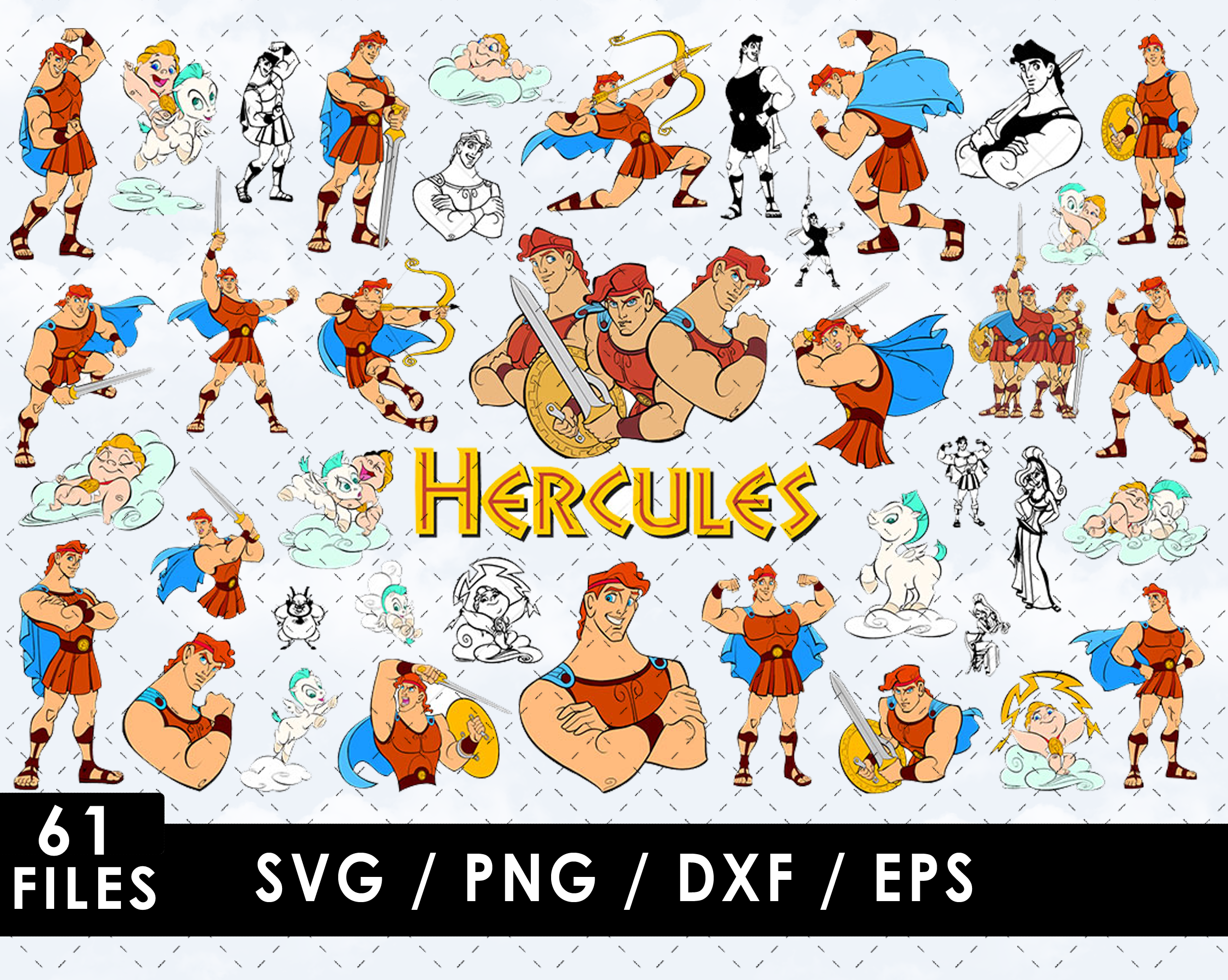 Hercules Svg Files, Hercules Png Files, Vector Png Images, S | Inspire ...