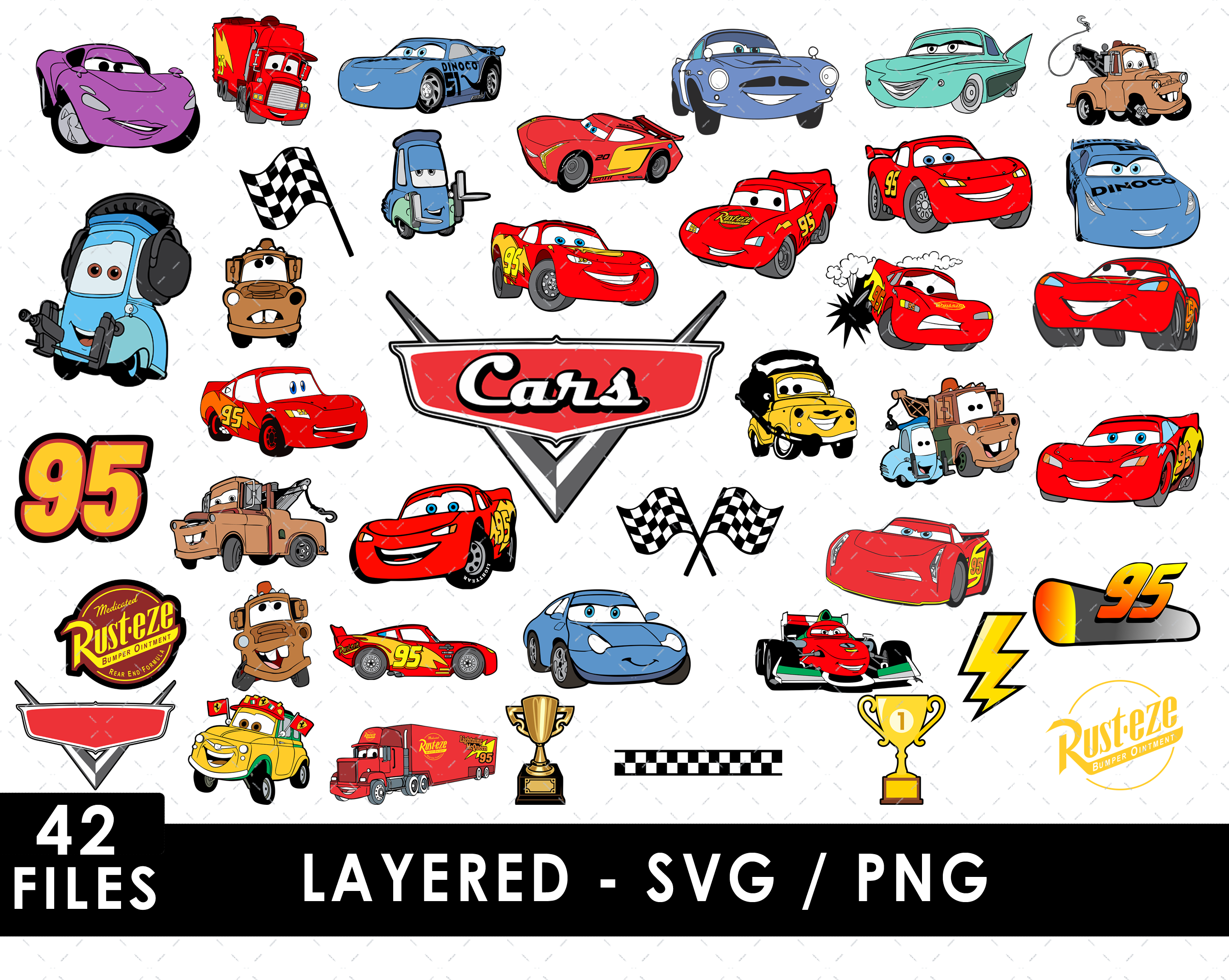 Cars SVG & PNG Files Vector Images and Clipart Bundle Pack f | Inspire ...