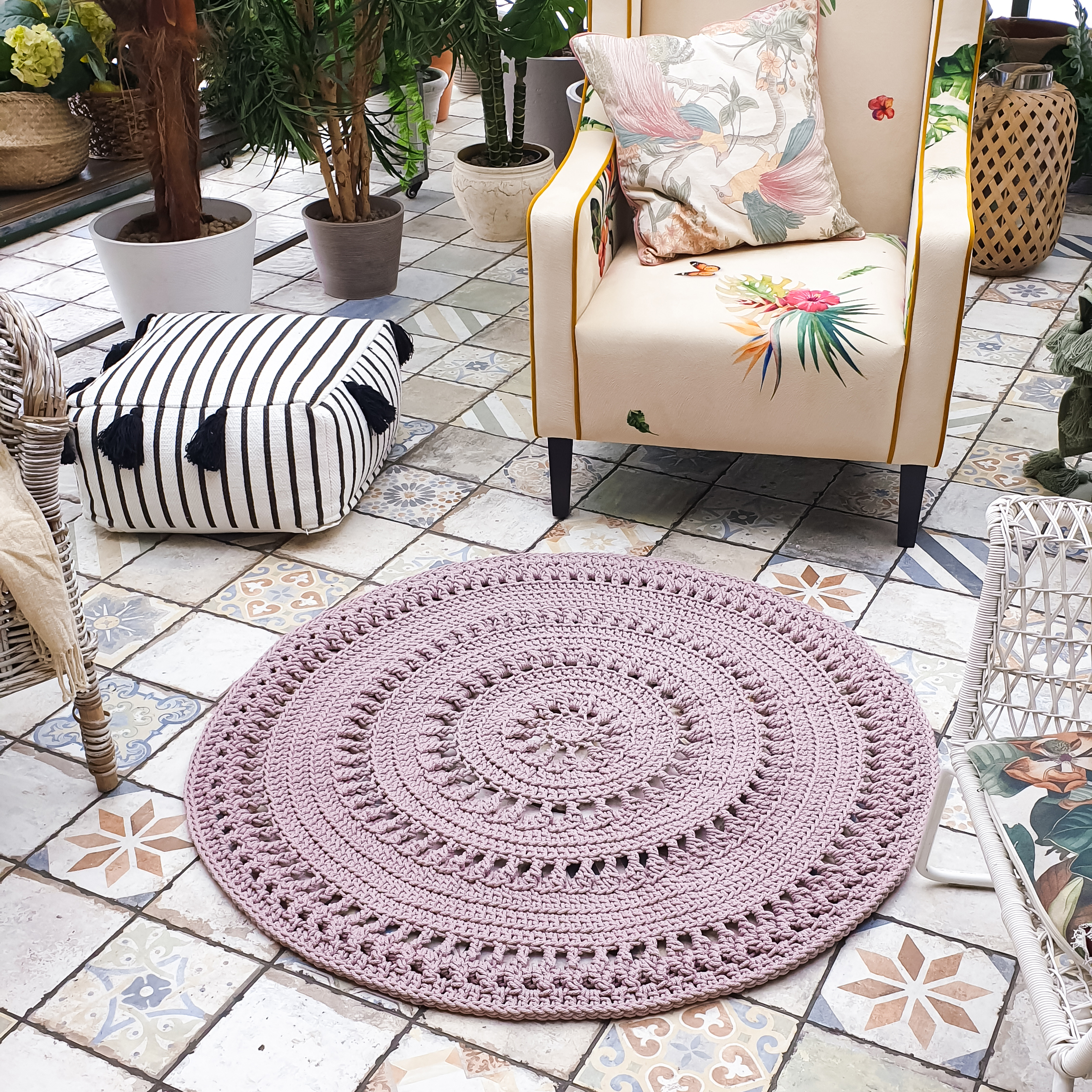 Crochet rug pattern Easy | Inspire Uplift
