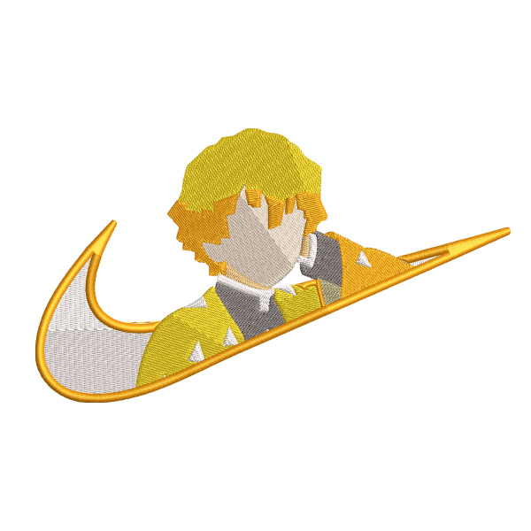 Nike x Zenitsu No Face Logo Embroidery Design Instant Downlo | Inspire ...