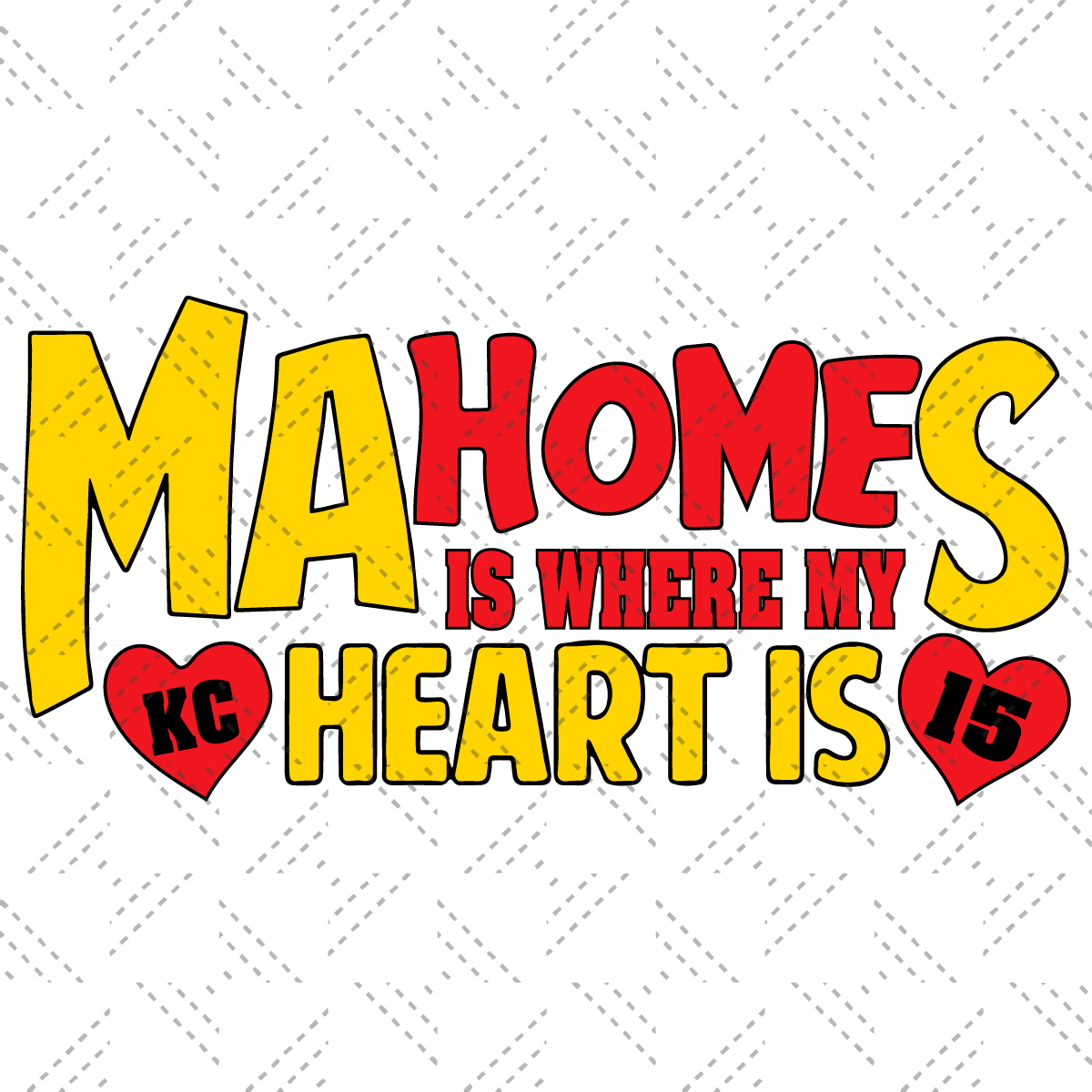 Mahomes Is Where My Heart Is KC Svg KC | Inspire Uplift