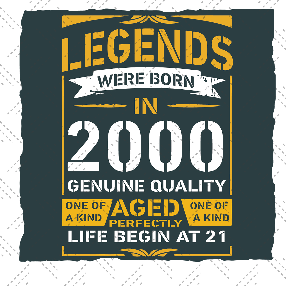 Legends Were Born In 2000 Genuine Quality Svg, Birthday Svg, | Inspire ...