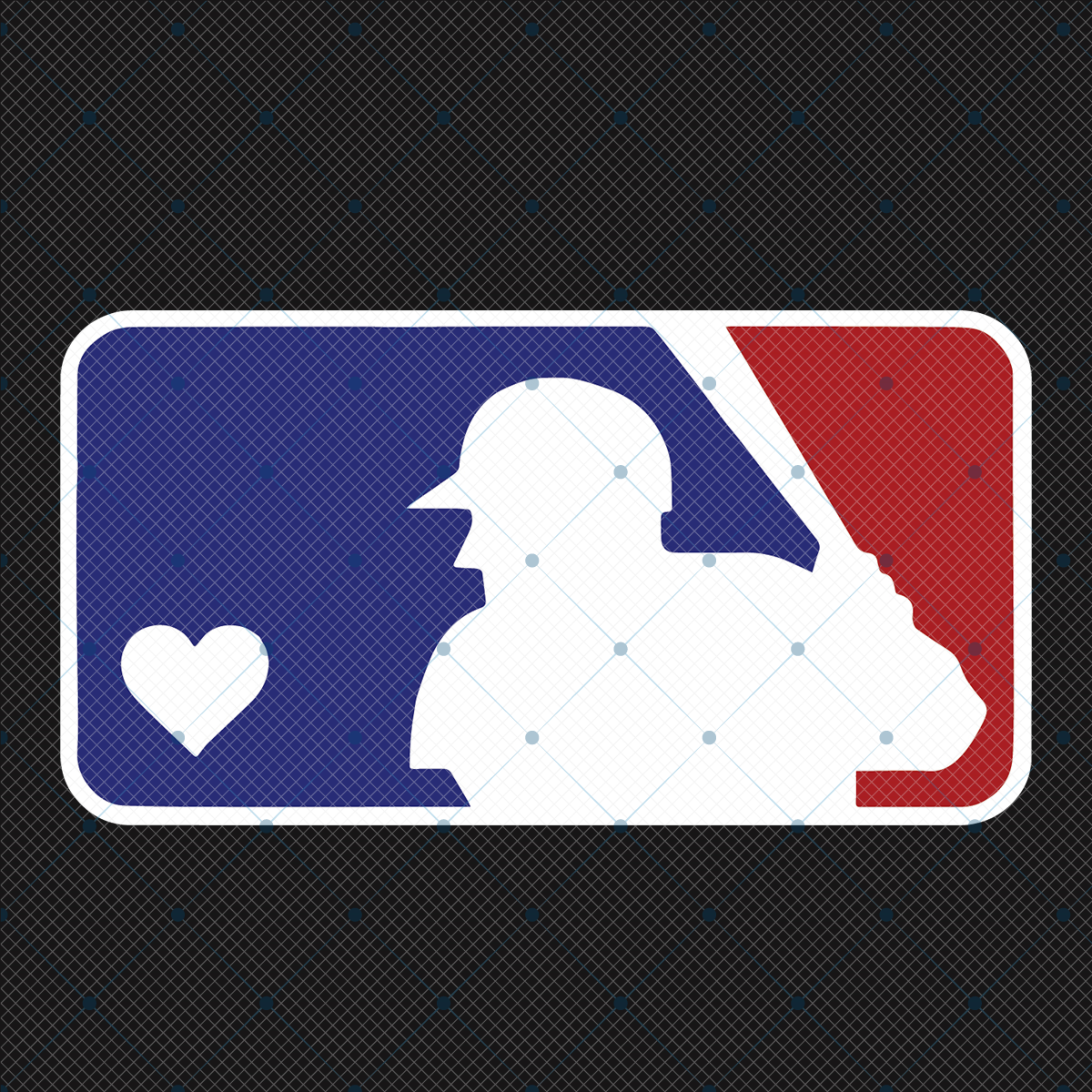 MLB Inspired Heart Baseball Logo Svg, Trending Svg, MLB Svg, - Inspire ...