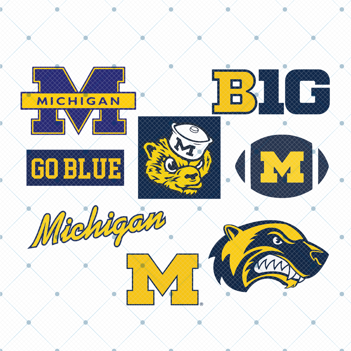 Michigan Wolverines Bundle Svg, Trending Svg, Michigan Svg, | Inspire ...