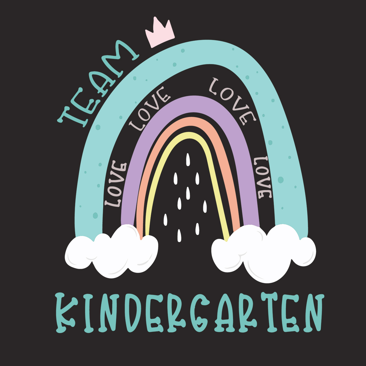 Team Love Kindergarten Svg, Back To School Svg, Kindergarten | Inspire ...