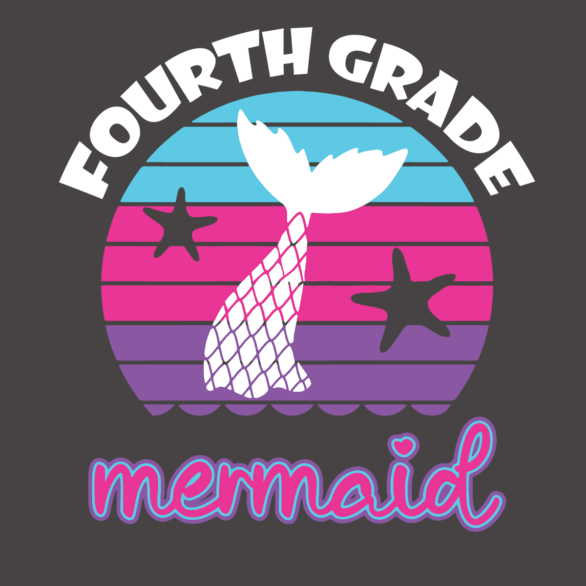 Fourth Grade Mermaid Svg, Trending Svg, Mermaid Svg, 4th Gra | Inspire ...