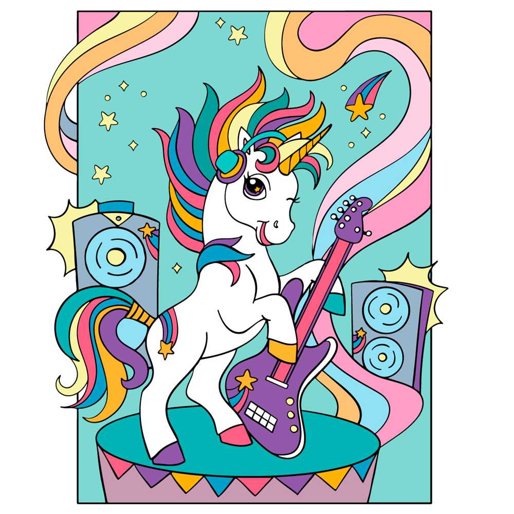 Unicorn Guitarist Svg, Trending Svg, Unicorn Svg, Rainbow Un | Inspire Uplift