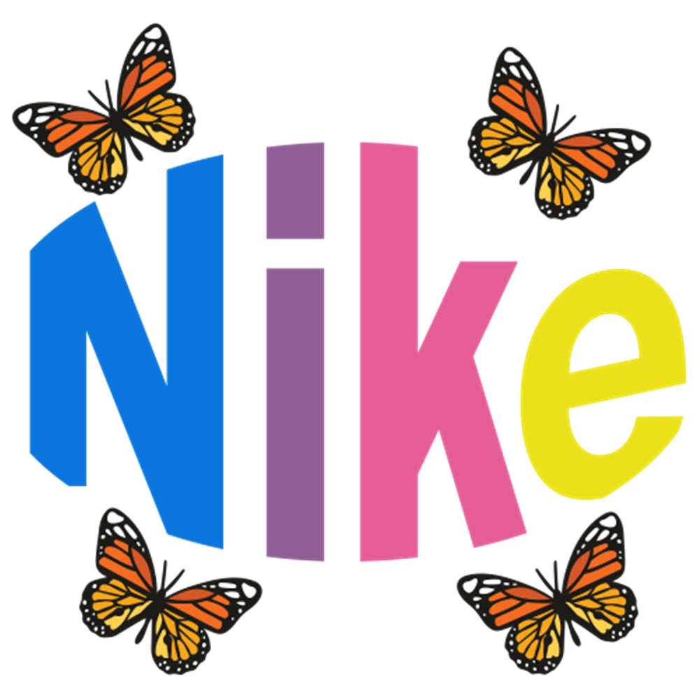 Nike Butterfly Color Logo Svg, Nike Logo Svg | Inspire Uplift