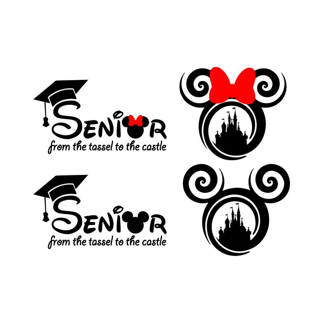 Disney Senior Svg Disney Graduation Svg Digital File | Inspire Uplift