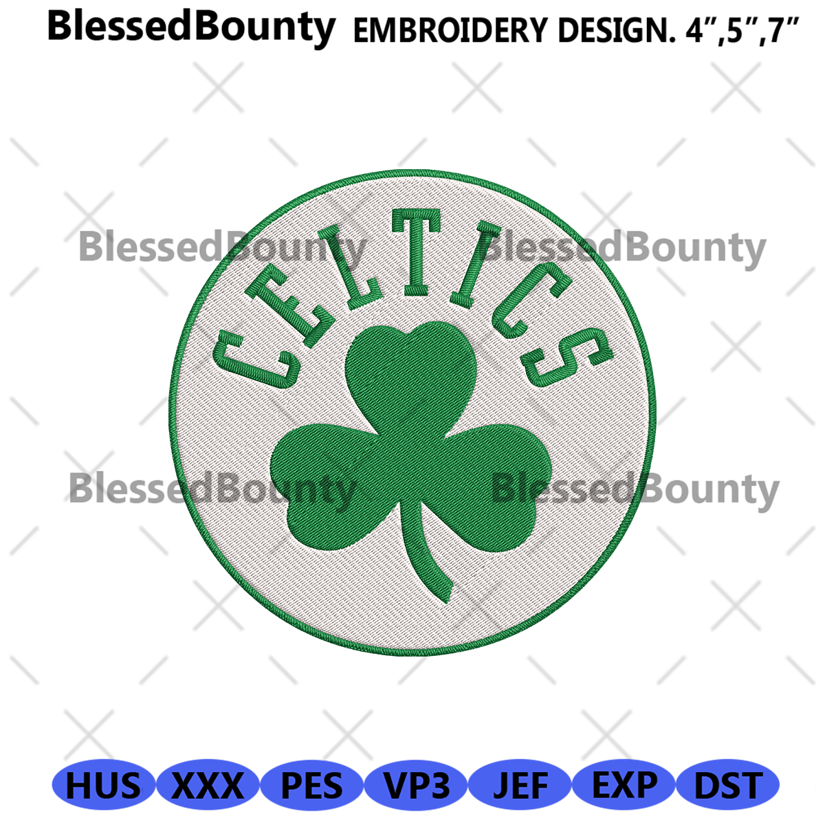Boston Celtics Symbol Machine Embroidery Design, Boston Celt - Inspire ...