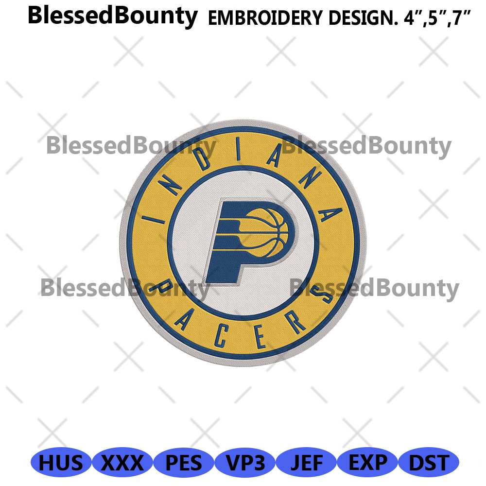 Indiana Pacers Logo Machine Embroidery Download Design, NBA | Inspire ...