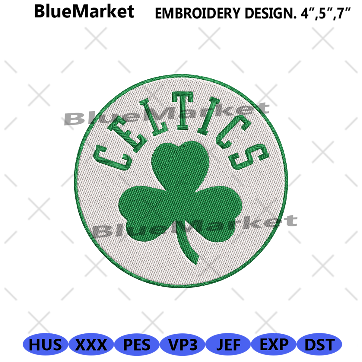 Boston Celtics Symbol Machine Embroidery Design, Boston Celt | Inspire ...