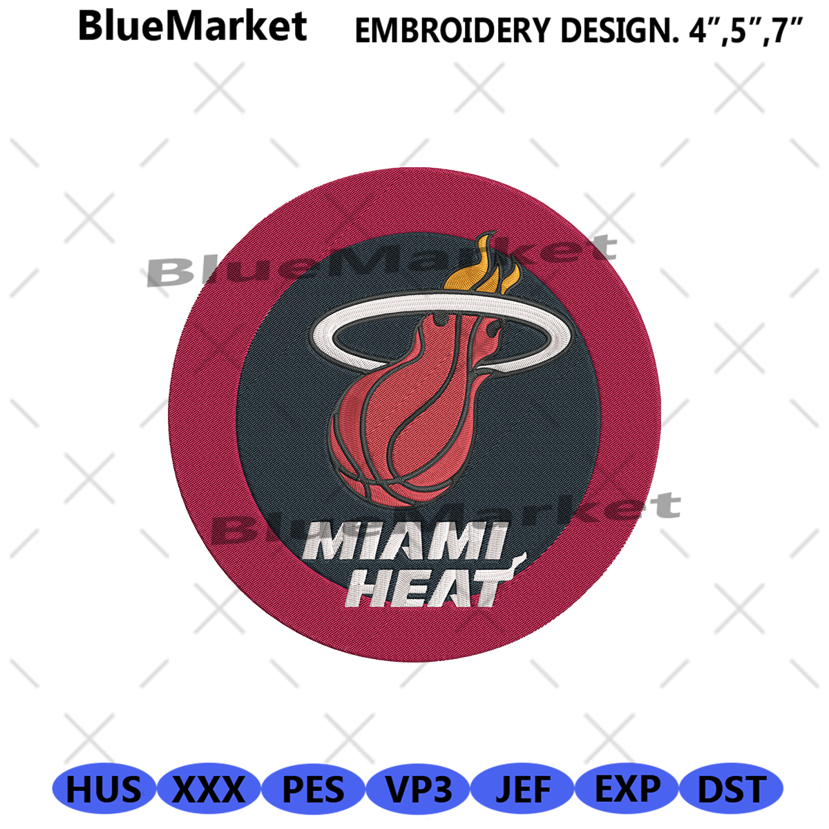 Miami Heat Logo Machine Embroidery Design, NBA Miami Heat Em | Inspire ...