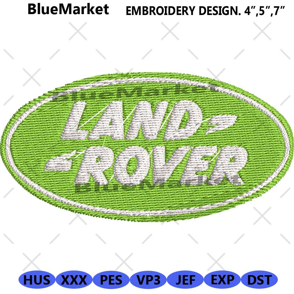 Land Rover Logo Car Embroidery Download Logo Car Design File | Inspire ...