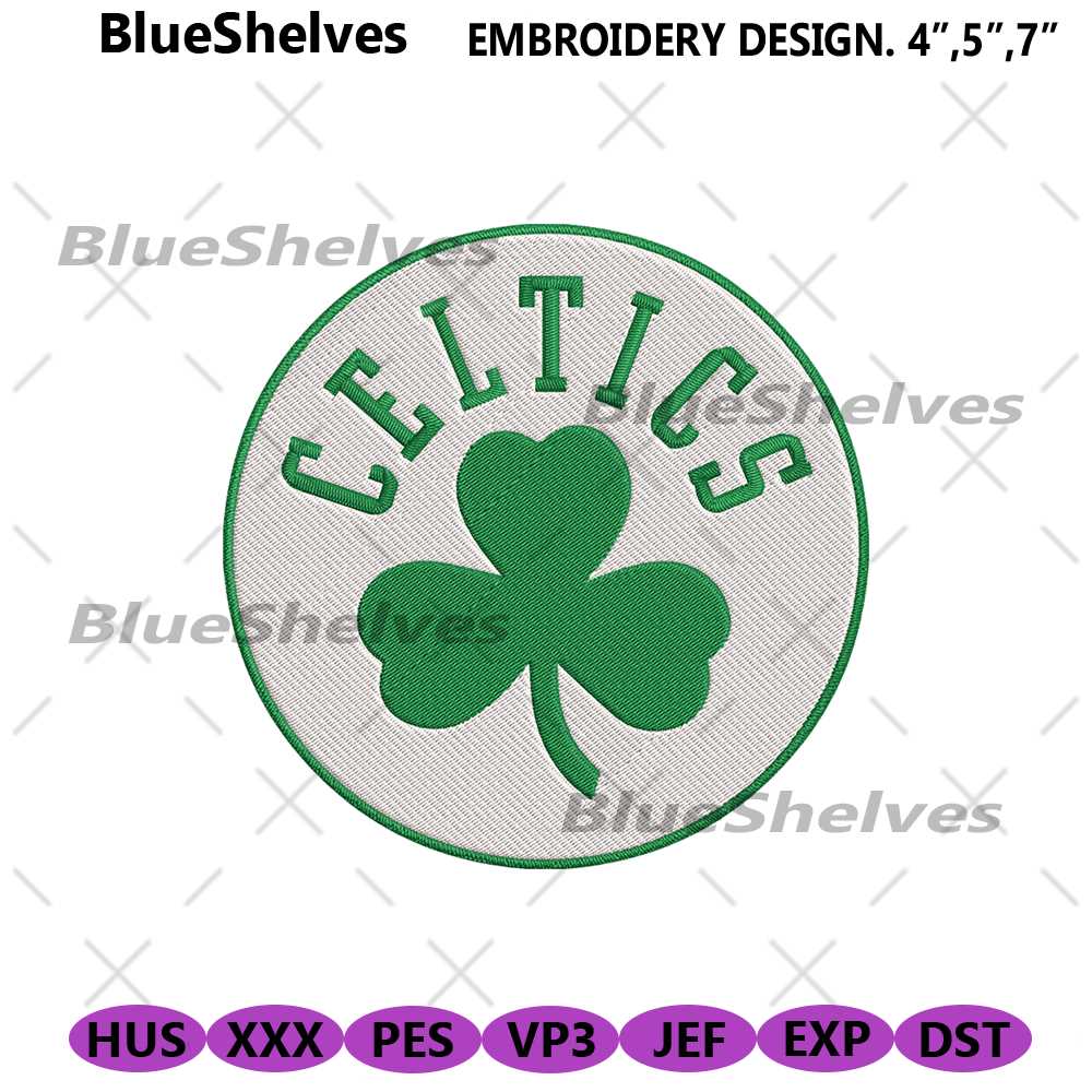 Boston Celtics Symbol Machine Embroidery Design, Boston Celt | Inspire ...
