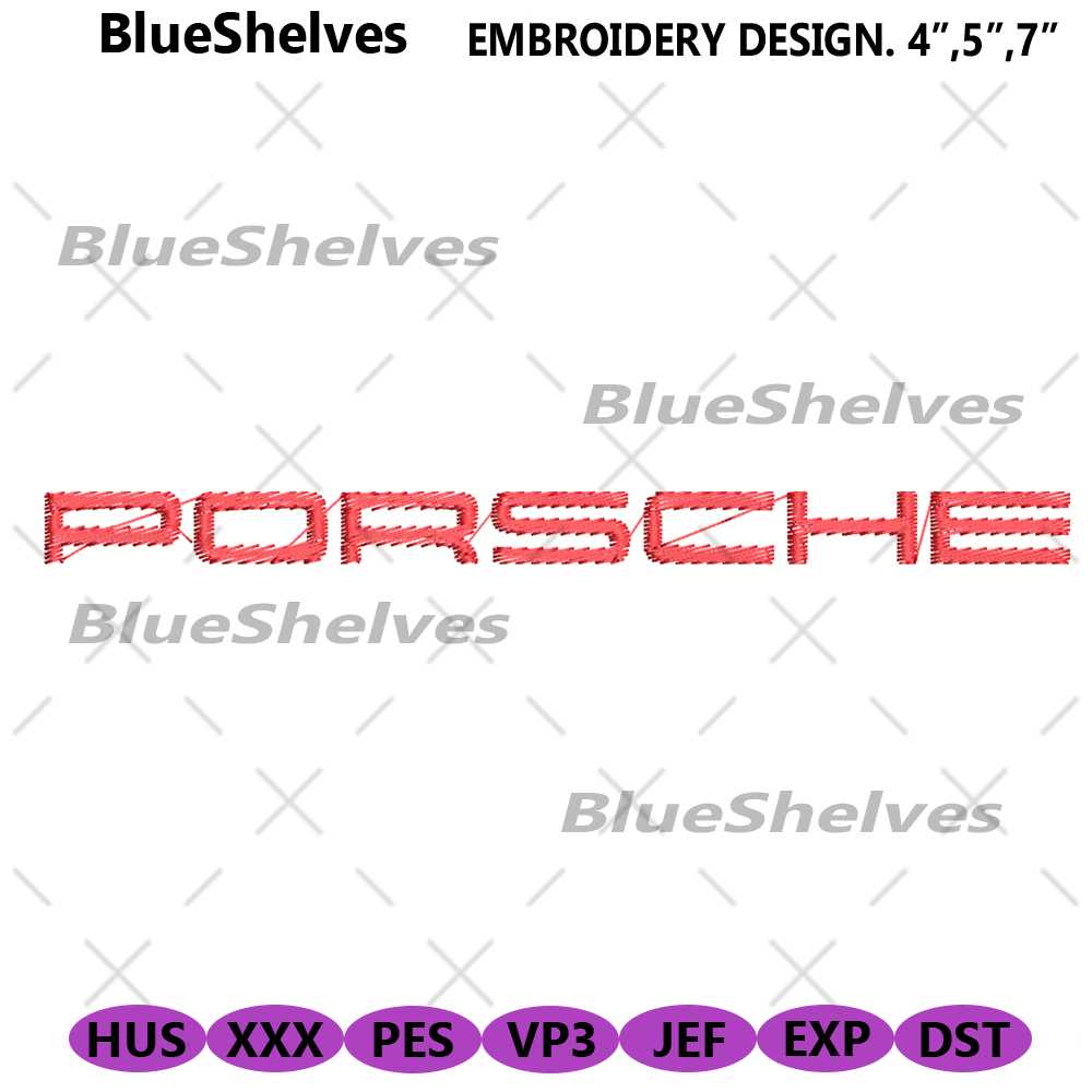 Porsche Logo Embroidery Design Logo Car Brand Download File | Inspire ...