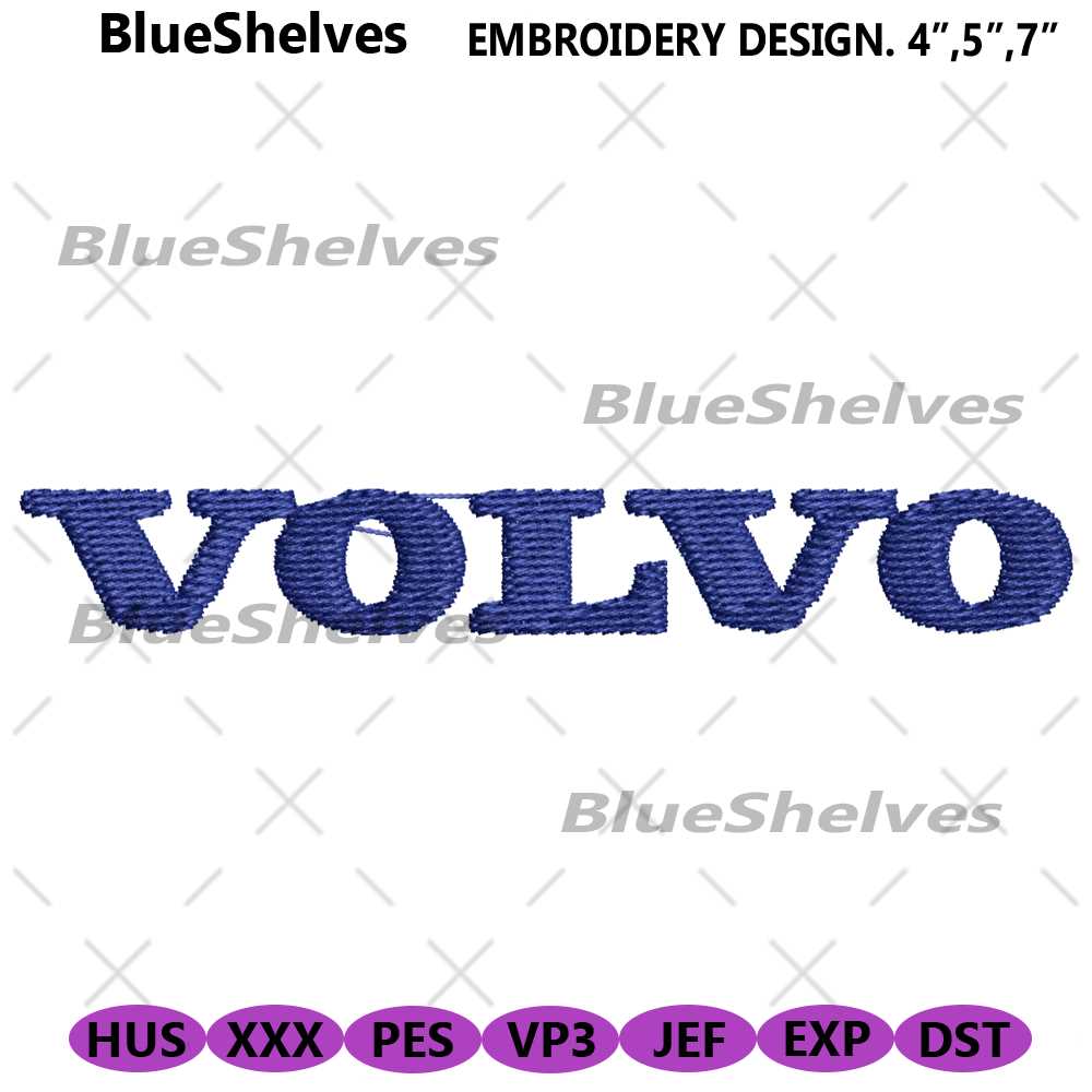 Volvo Logo Car Embroidery Design File Volvo Logo Car Embroid | Inspire ...