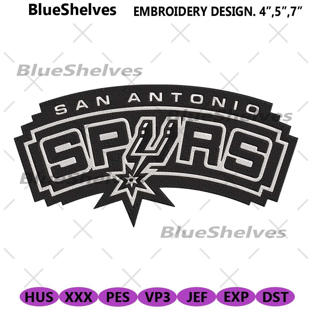 San Antonio Spurs Logo Symbol Embroidery Digital Files, San | Inspire ...