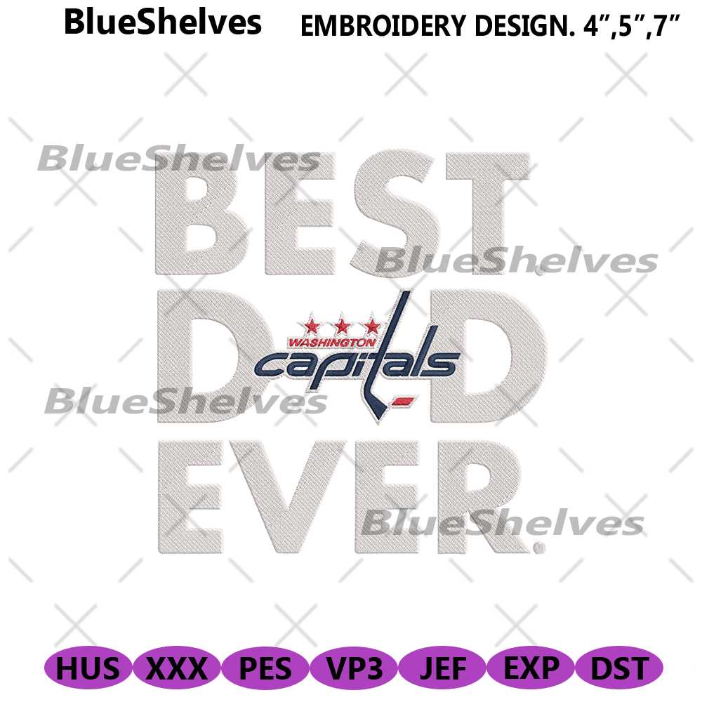 Washington Capitals Logo Embroidery Design, Washington Capit | Inspire ...