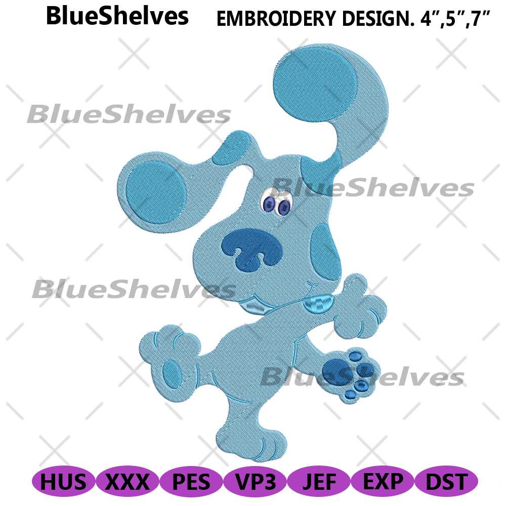 Blues Clues Embroidery Design, Blues Clues Characters Machin | Inspire ...