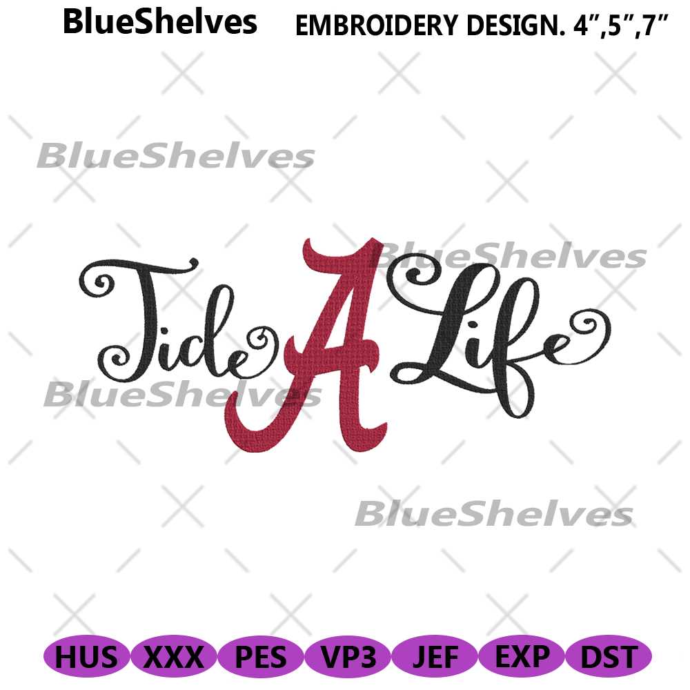 Alabama Crimson Tide Machine Embroidery, Alabama Crimson Tid | Inspire ...