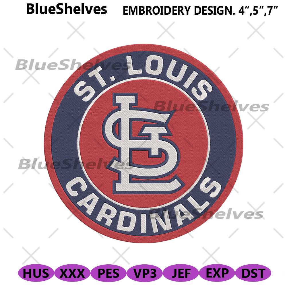 St Louis Cardinals Logo Machine Embroidery, St Louis Basebal | Inspire ...