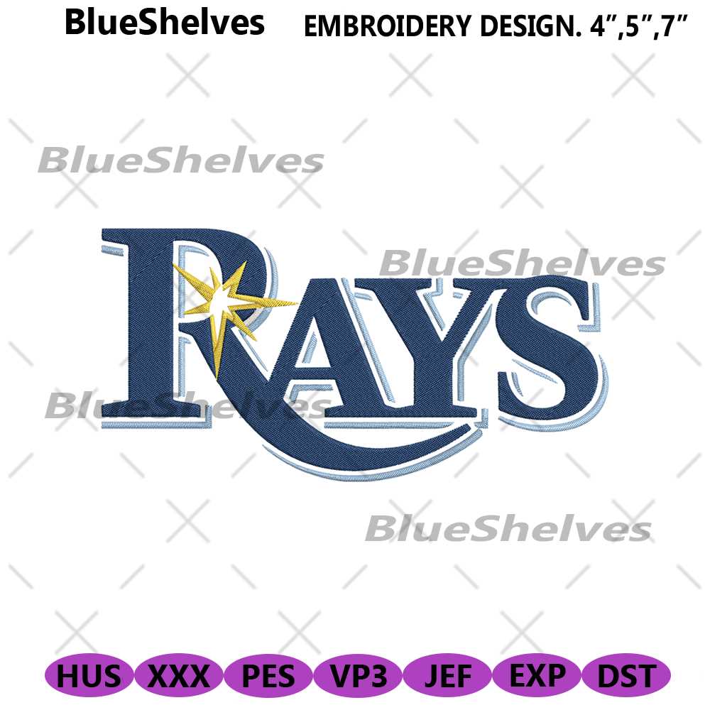Rays Wordmark Logo Embroidery Design | Inspire Uplift