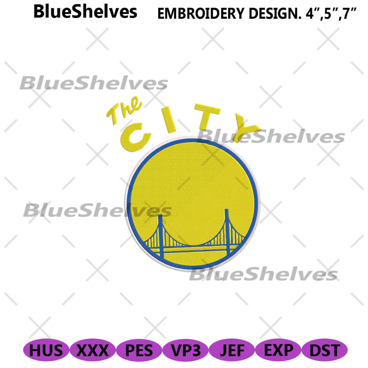 Golden State Warriors Logo Machine Embroidery Design Files, | Inspire ...