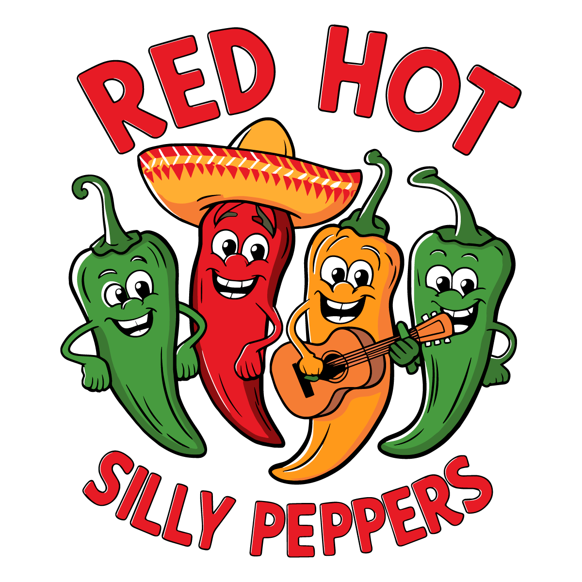 Red Hot Silly Peppers Music Band Svg Digital Download Files | Inspire ...