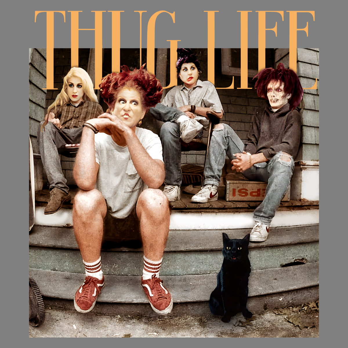 Hocus Pocus Thug Life Bad Witches PNG Digital Download Files - Inspire ...