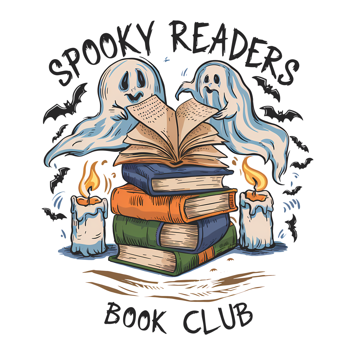 Horror Ghost Spooky Readers Book Club PNG | Inspire Uplift