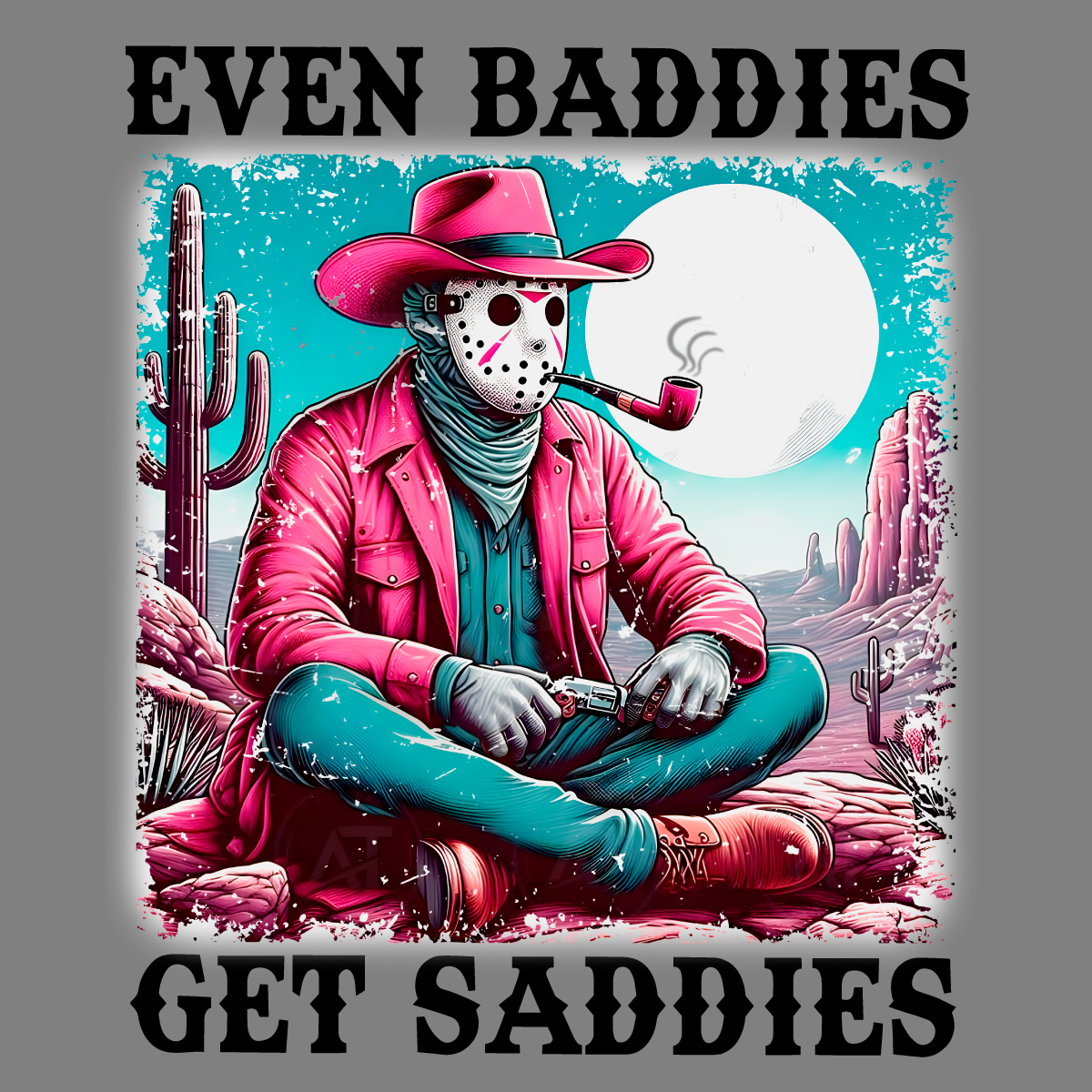 Jason Voorhees Even Baddies Get Saddies PNG | Inspire Uplift