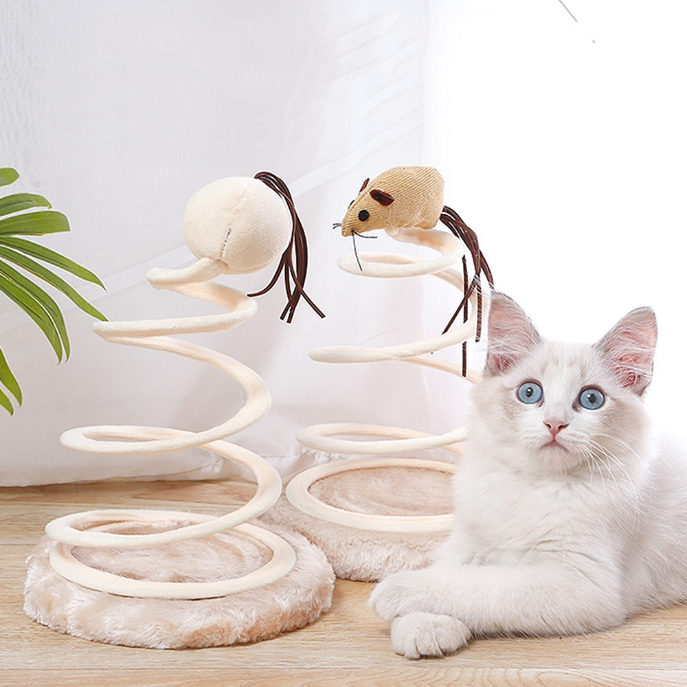Playful Spiral Wheel Spring Toy For You Cat - Inspire Uplift