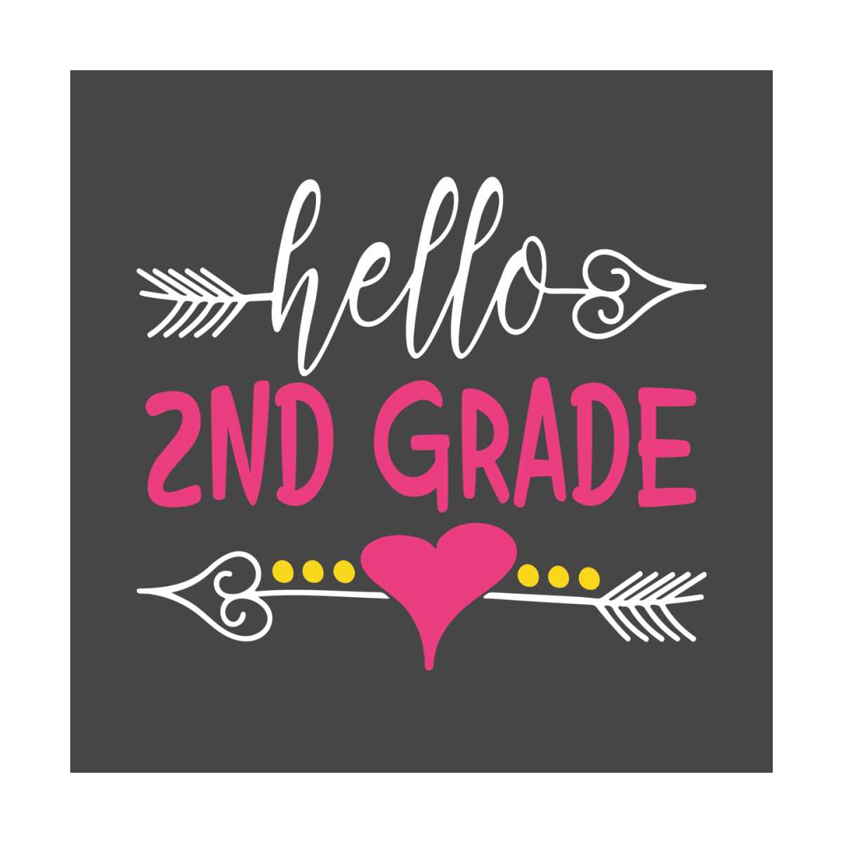 Hello 2nd Grade Svg, Back To School Svg, 2nd Grade Svg, Hell | Inspire ...