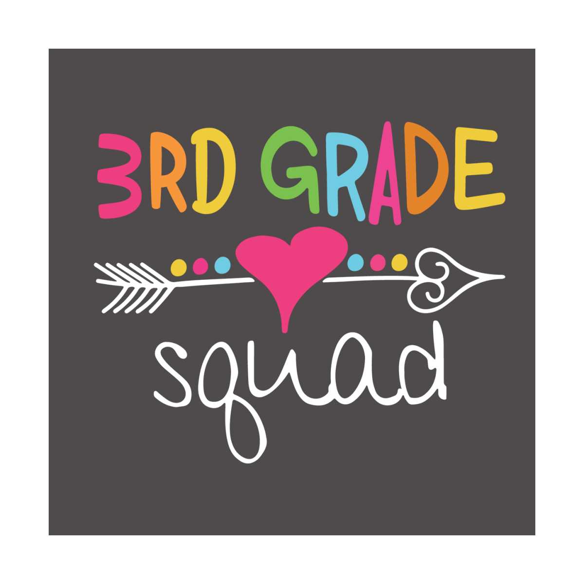 3rd Grade Squad Svg, Back To School Svg, 3rd Grade Svg, Grad | Inspire ...