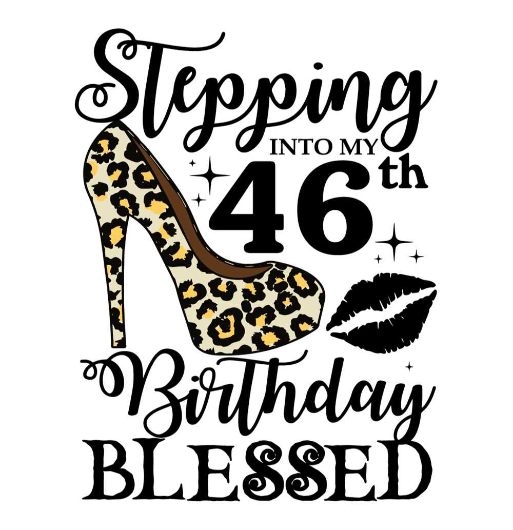 Stepping Into My 46th Birthday Blessed Svg, Birthday Svg, 46 | Inspire ...