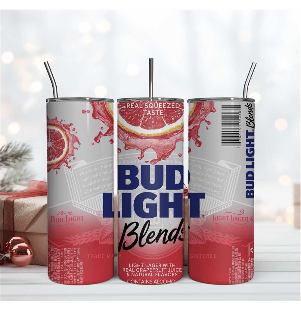 Bud Light Blends 20Oz Tumbler Wrap Sublimation Design, Beer | Inspire ...