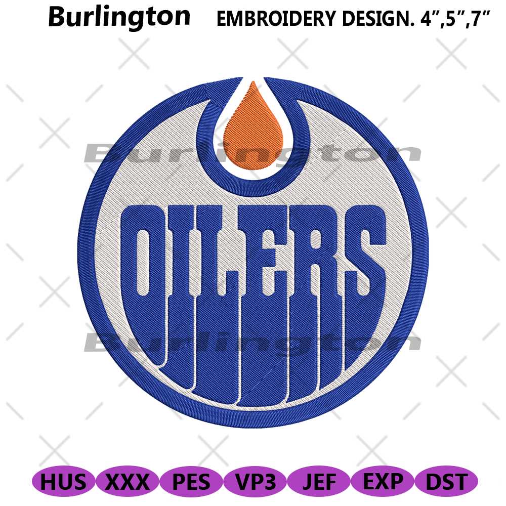 NHL Edmonton Oilers Embroidery Designs, Edmonton Oilers Logo | Inspire ...
